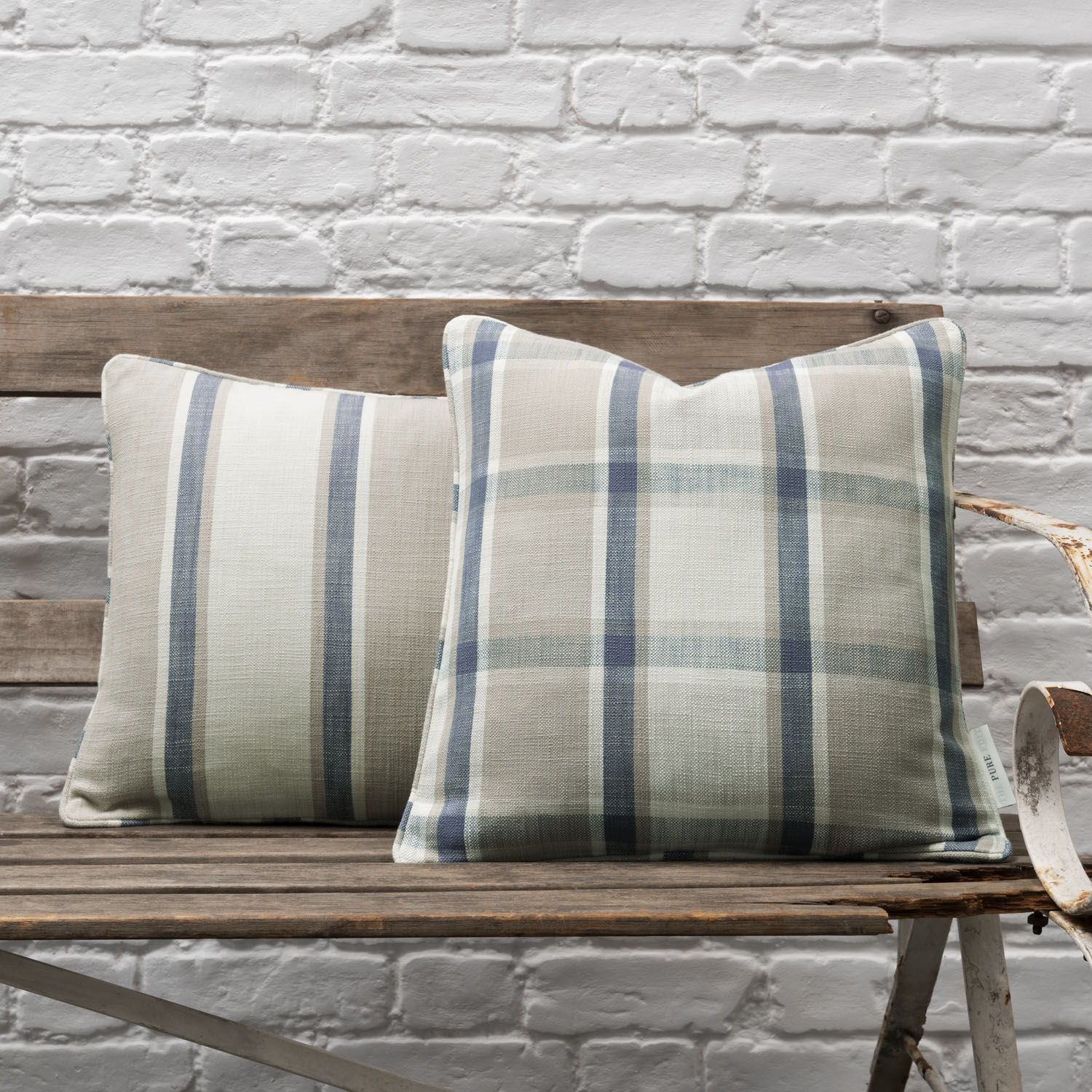 Striped & Checked Cushions | Sustainable Cushion Covers & Filled ...